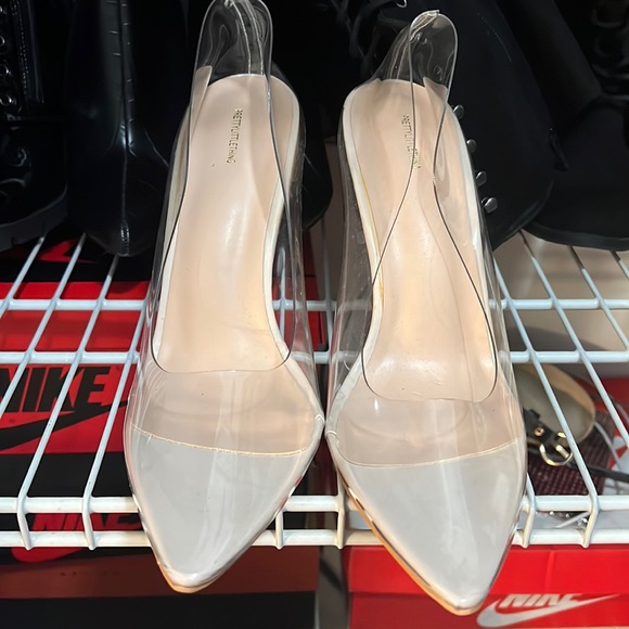 PrettyLittleThing | Shoes | Clear Heels | Poshmark